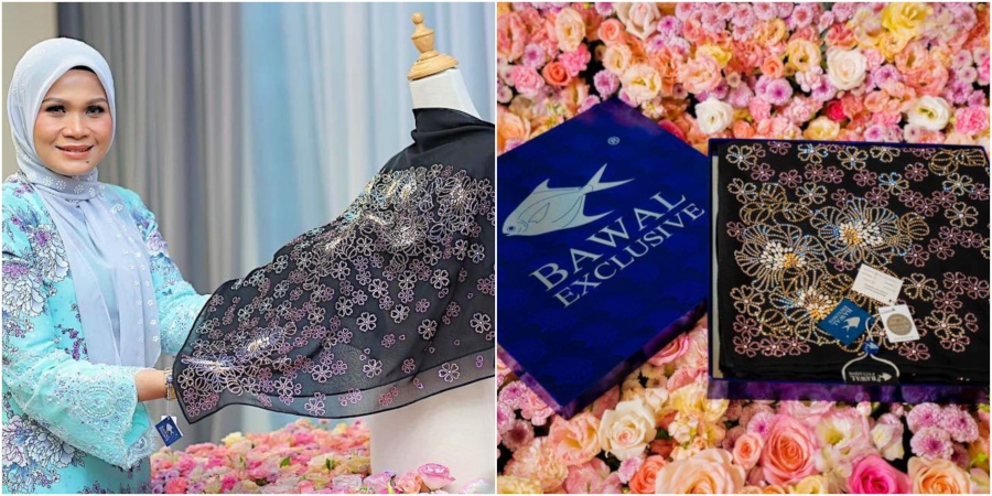 Tudung Paling Mahal Di Dunia Bertatahkan Batu Swarovski, Harga Cecah Puluhan Ribu Ringgit