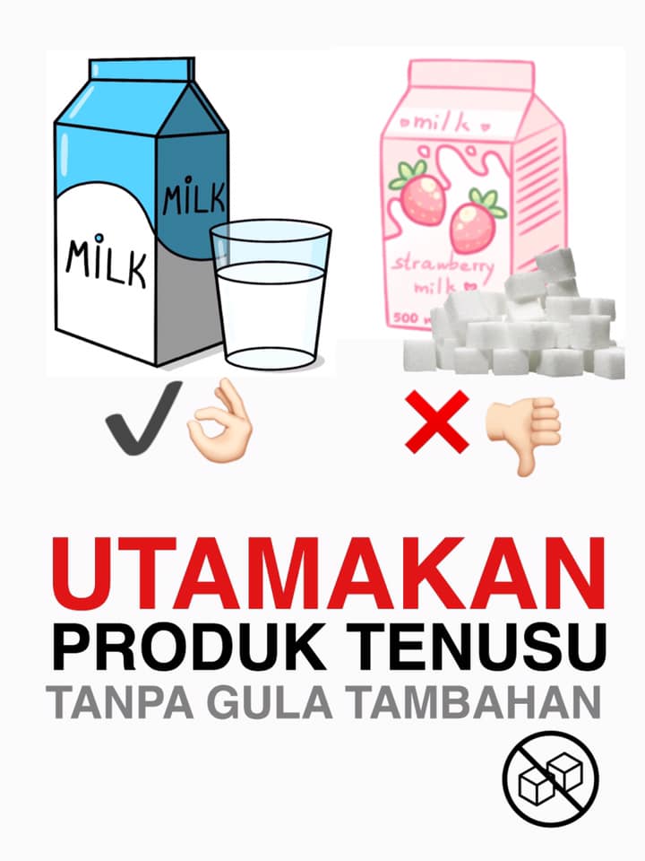 Utamakan Produk Tenusu Tanpa Gula Tambahan