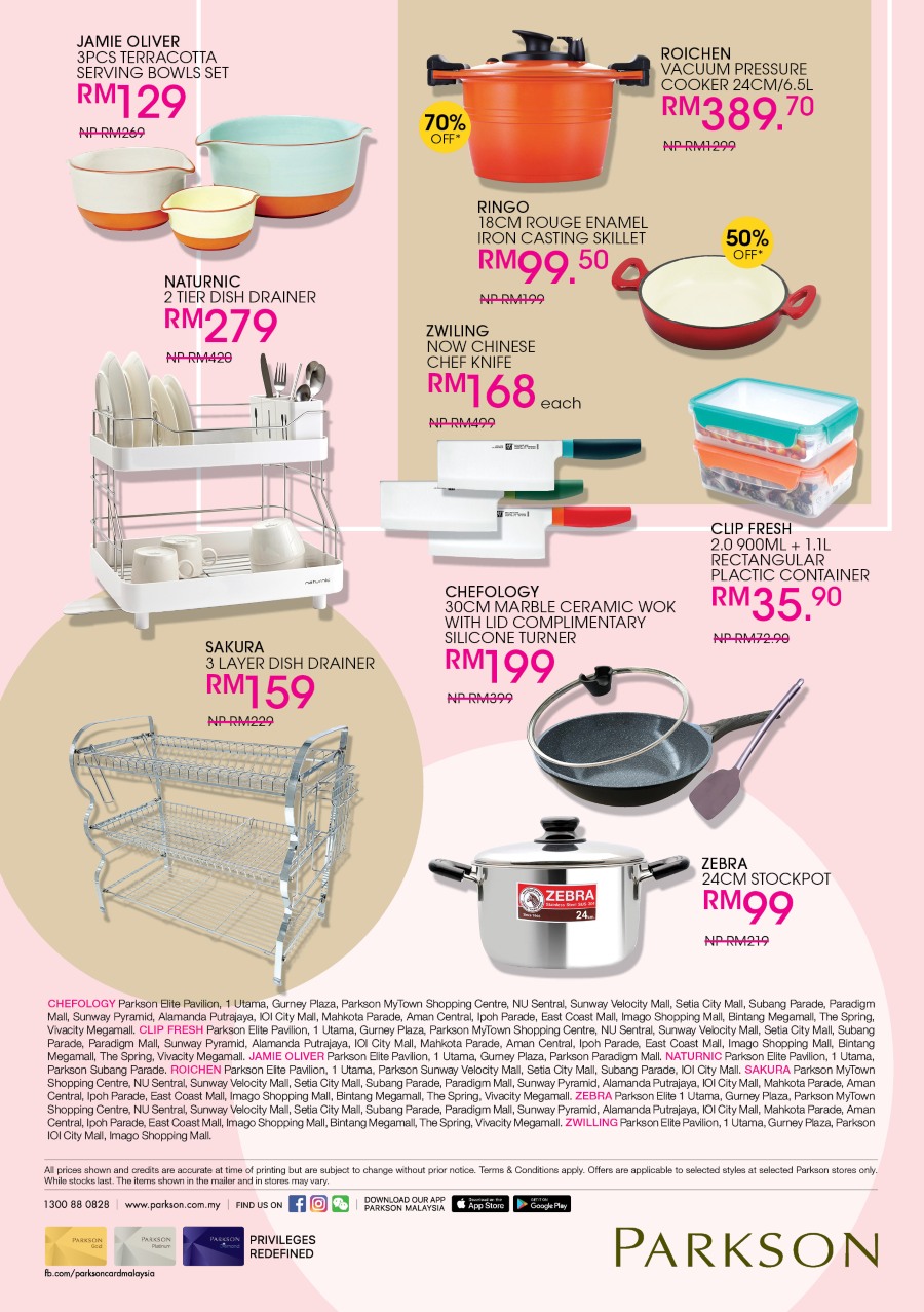 Parkson Tawar Diskaun Kaw-Kaw Sehingga 70% Untuk Macam-Macam Barang ...