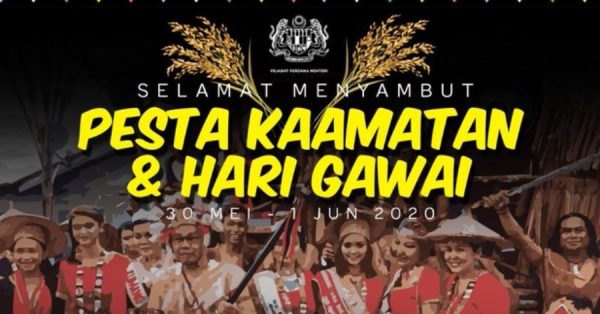 PM Ucap Selamat Menyambut Pesta Kaamatan, Hari Gawai