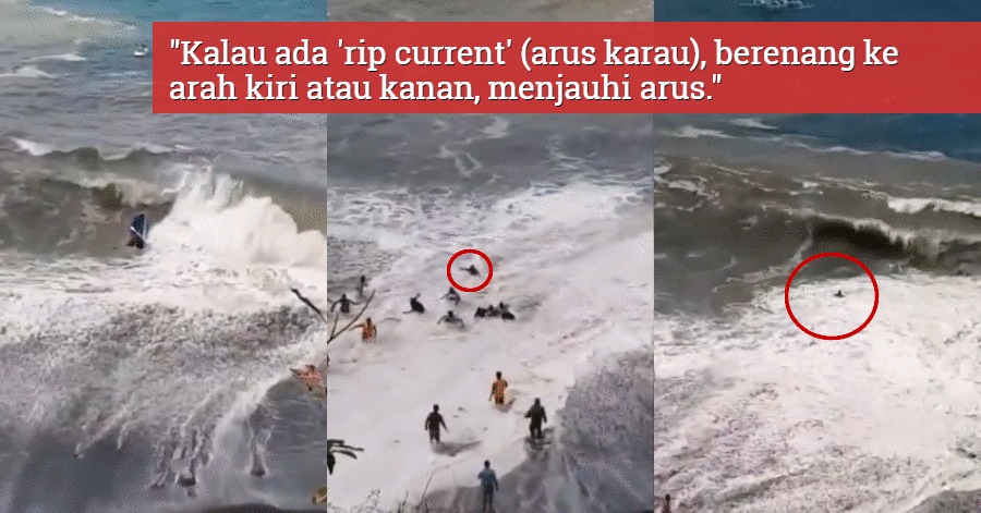 (Video) Detik Cemas Pengunjung Tenggelam-timbul Ditarik Arus Kuat ...