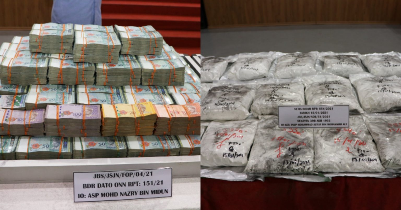 Polis Johor Lakukan Rampasan Dadah Terbesar Bernilai RM201 Juta