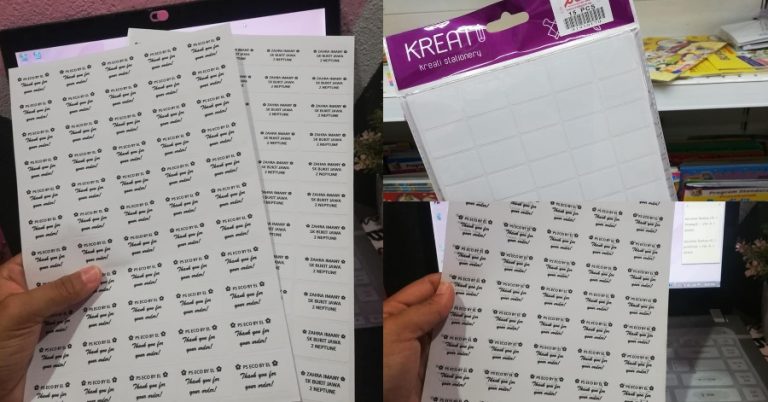 Wanita Ini Ajar Cara Buat 'Custom Sticker Label', Hanya Bermodalkan RM2.10
