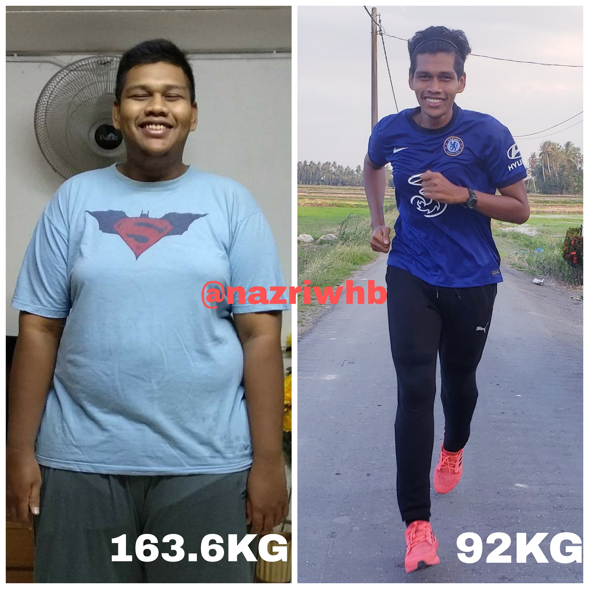 Dari 163kg Ke 92kg, Lelaki Kongsi Tips Diet Kalori Hingga Turun 71kg ...