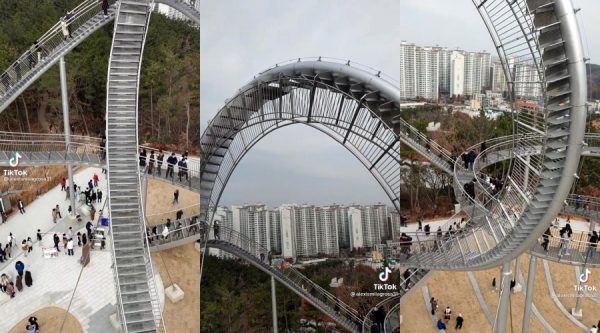 Macam 'Roller Coaster', Ini 'Space Walk' Tertinggi di Kota Pohang