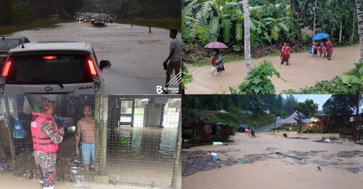 Hujan Lebat Berterusan, Pantai Barat Sabah Dilanda Banjir
