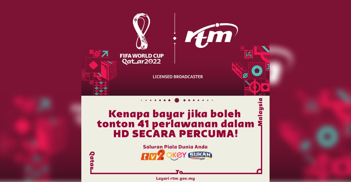 RTM Kongsi Jadual Penuh 'Live Streaming HD' Piala Dunia, Tonton Secara ...