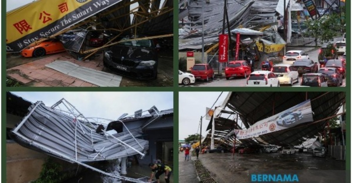 Harta Benda Rosak Teruk Susulan Ribut, Hujan Lebat Di Johor Bahru ...