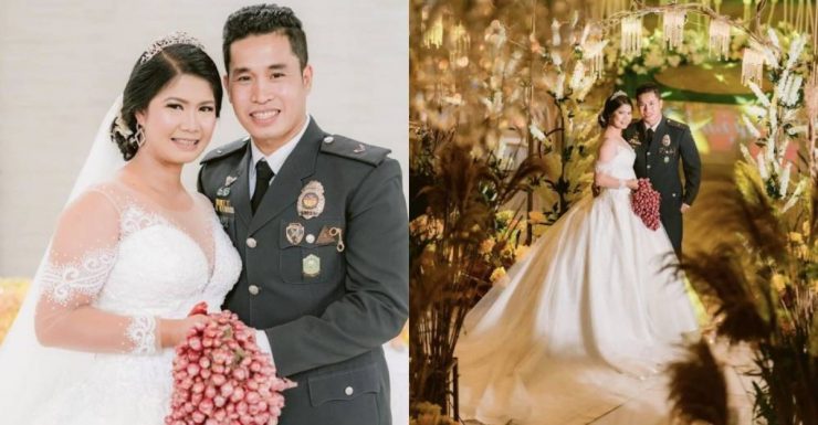 Kreatif, Pengantin Filipina Bawa Sejambak Bawang Ganti Bunga Tangan