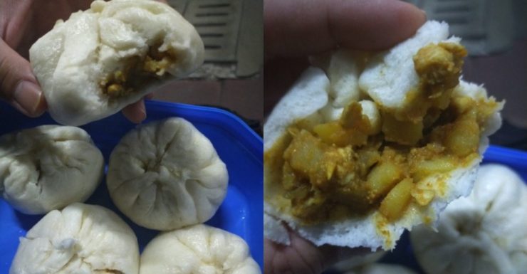 Bapa Gigih Habiskan Pau Daging Dimasak Anak