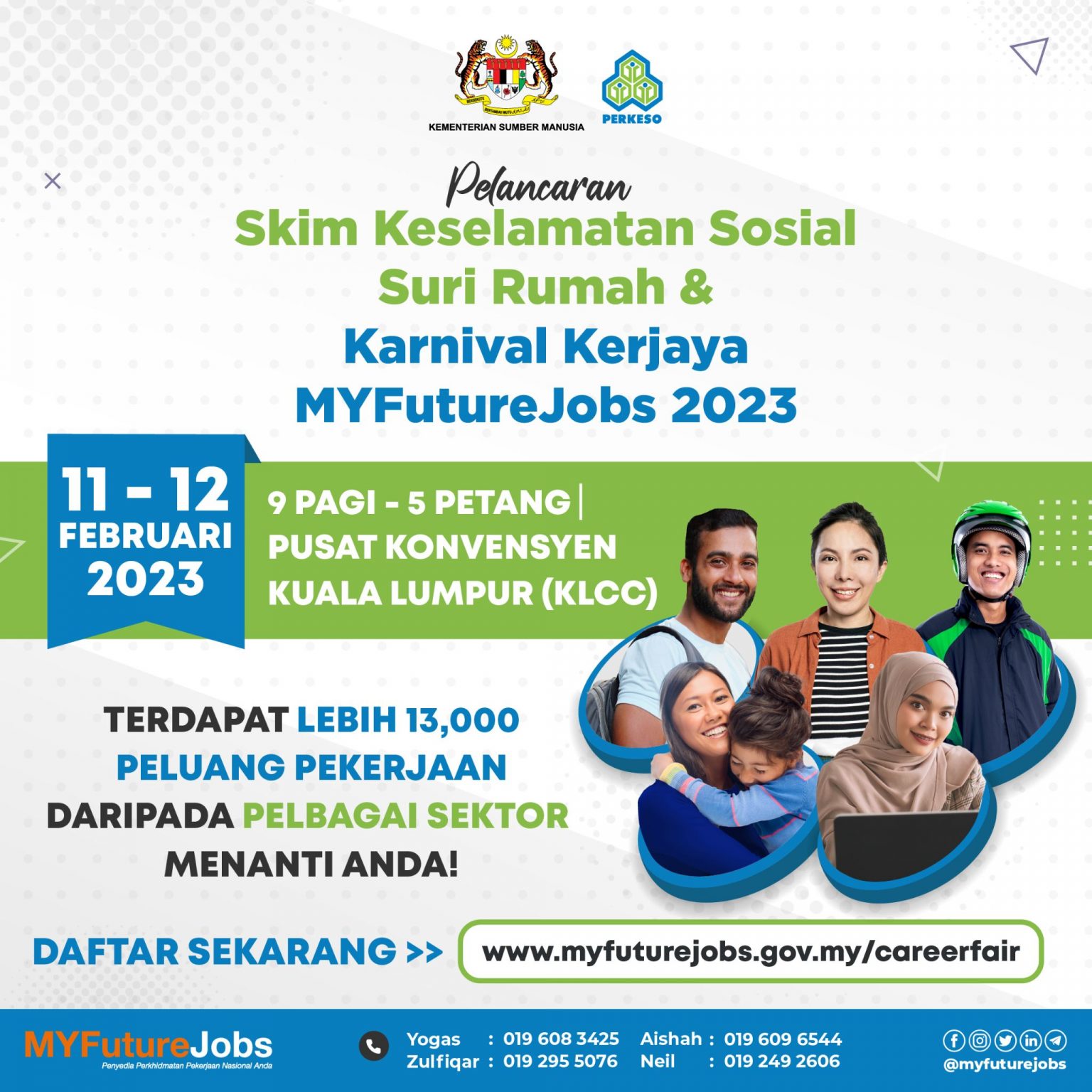 Pelancaran Skim Keselamatan Sosial Suri Rumah & Karnival Kerjaya MyFutureJobs 2023 Menjana ...