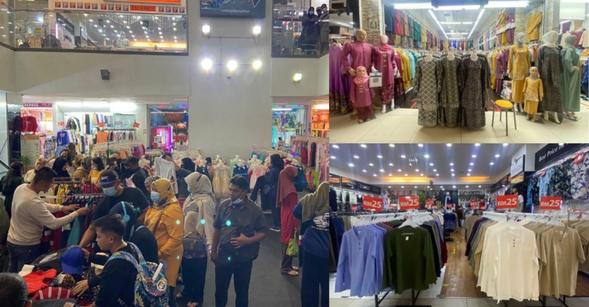 Ada 800 Kedai Pakaian, Ni Tempat Terbaik Korang Beli Baju Raya, Senang ...