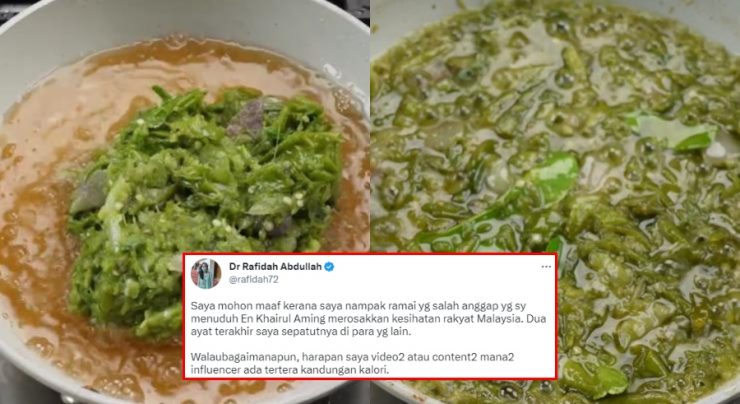 Teguran Buat Khairul Aming: Dr Rafidah Mohon Maaf