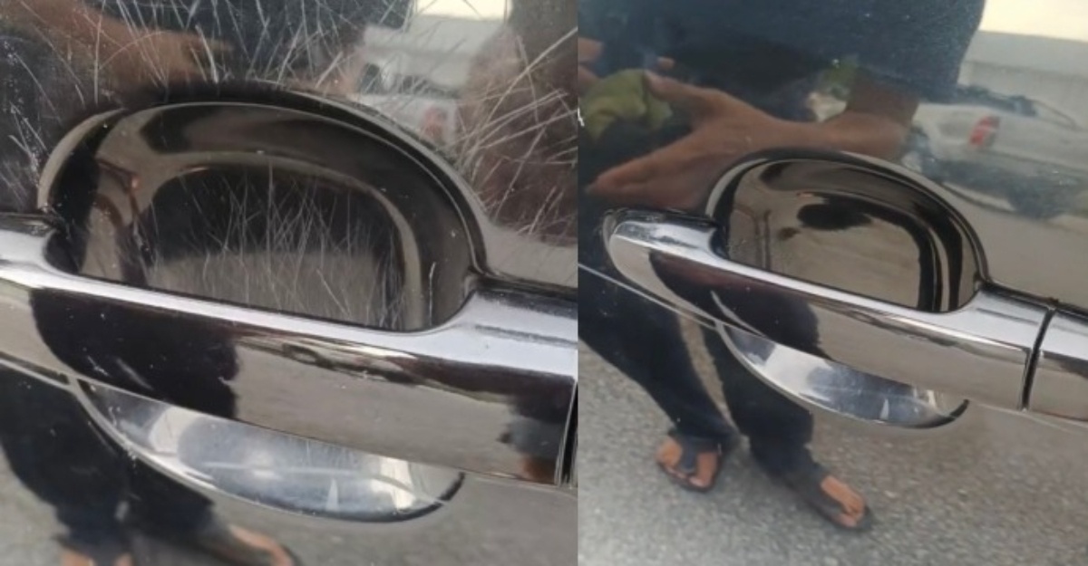 Hanya Guna Bahan Je, Cara Mudah Hilangkan Calar Pada Pembuka Pintu Kereta