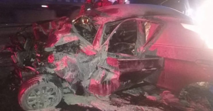 Kereta Terbakar Lepas Rempuh Lori, Empat Termasuk Tiga Beradik Maut