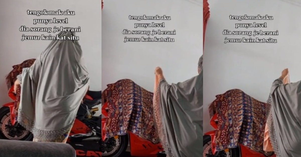 Ampaian Termahal Di Dunia, Anak Terkedu Mak 'Selamba' Sidai Kain Atas ...