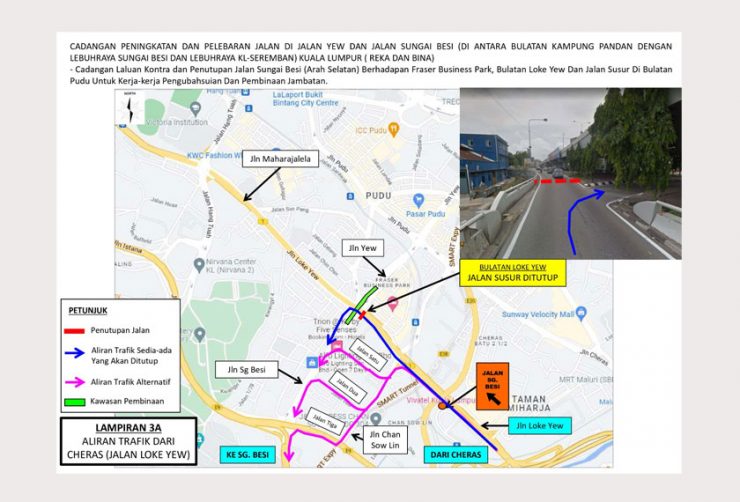 Nak Bina Jambatan Baru, Jalan Sungai Besi, Bulatan Loke Yew & Bulatan ...