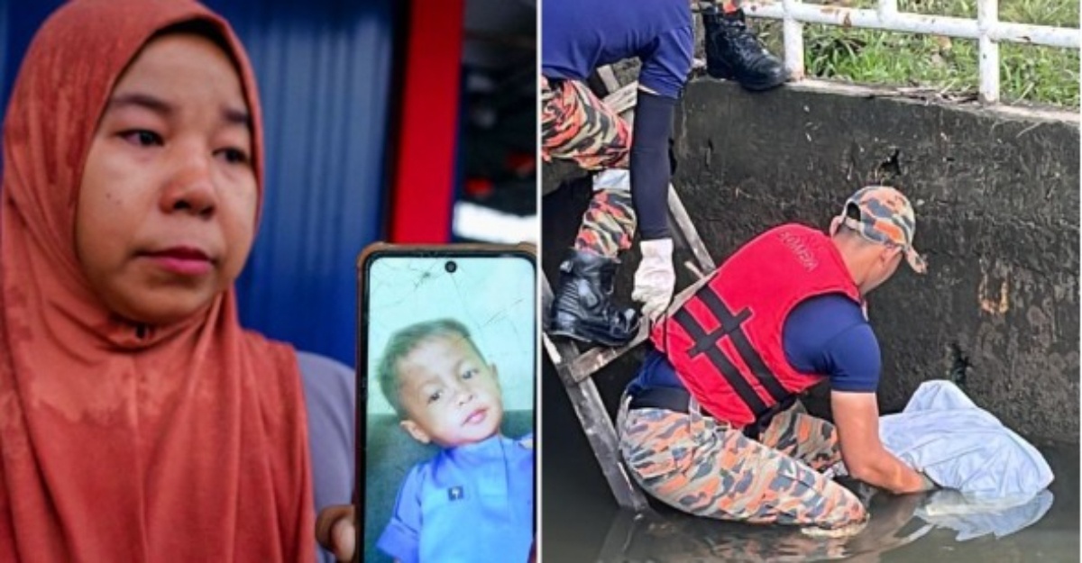 Kanak-kanak Jatuh Longkang Ditemukan Lemas