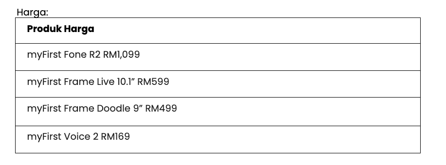 myFirst Memperkenalkan 4 Produk Baharu, Membawa Teknologi Selamat Dan ...