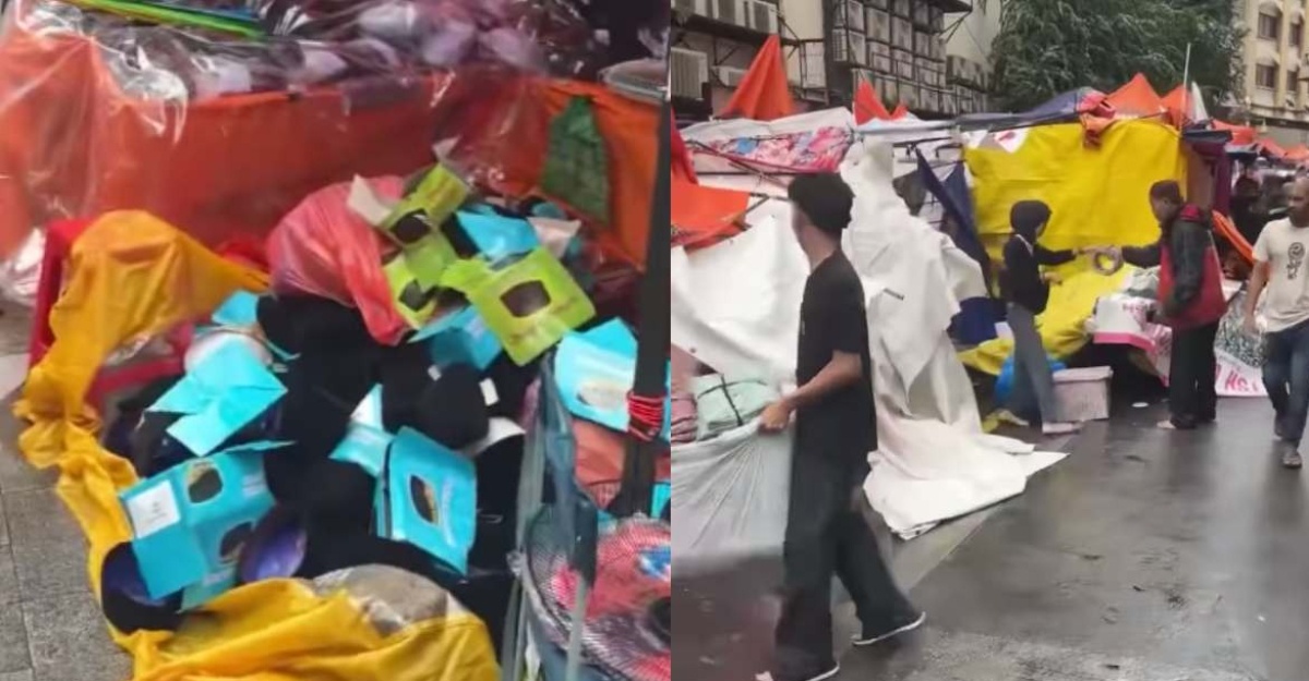 45 Kanopi Di Bazar Jalan TAR ‘Terbang’ Dilanda Ribut Petang Tadi ...