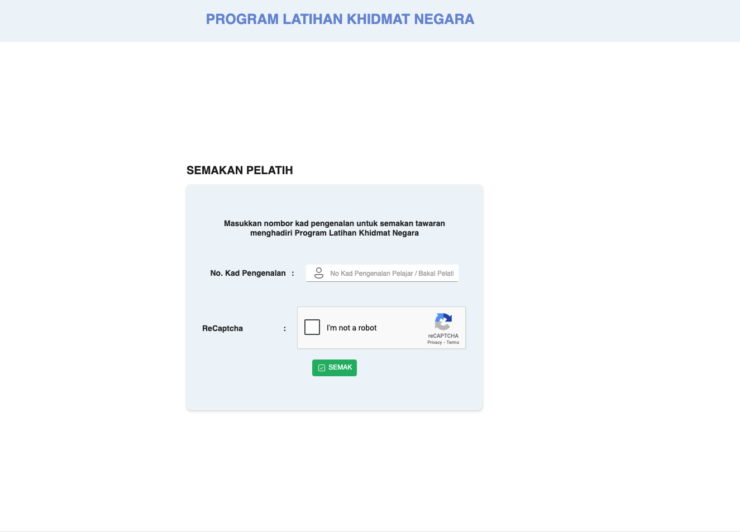 Cara Semak Kelayakan Program PLKN 3.0 Siri 2/2025
