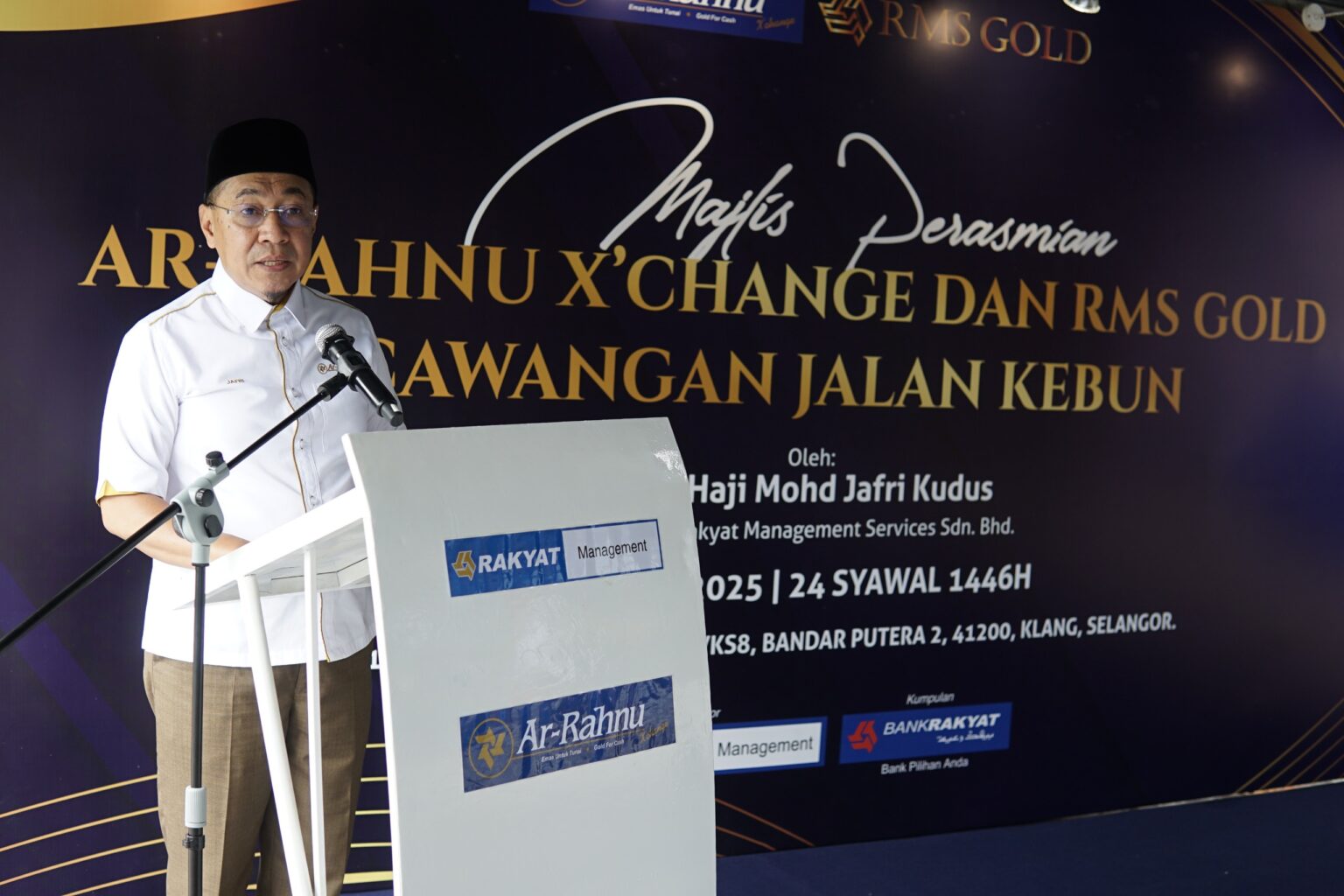 Majlis Perasmian Ar-Rahnu X'Change dan RMS Gold, Cawangan J