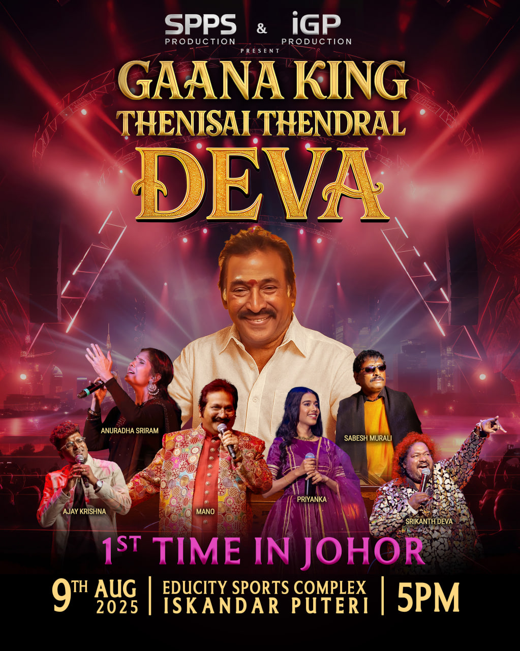 Raja, Gaana, Thenisai Thendral Deva, Bakal Gegarkan Johor Buat