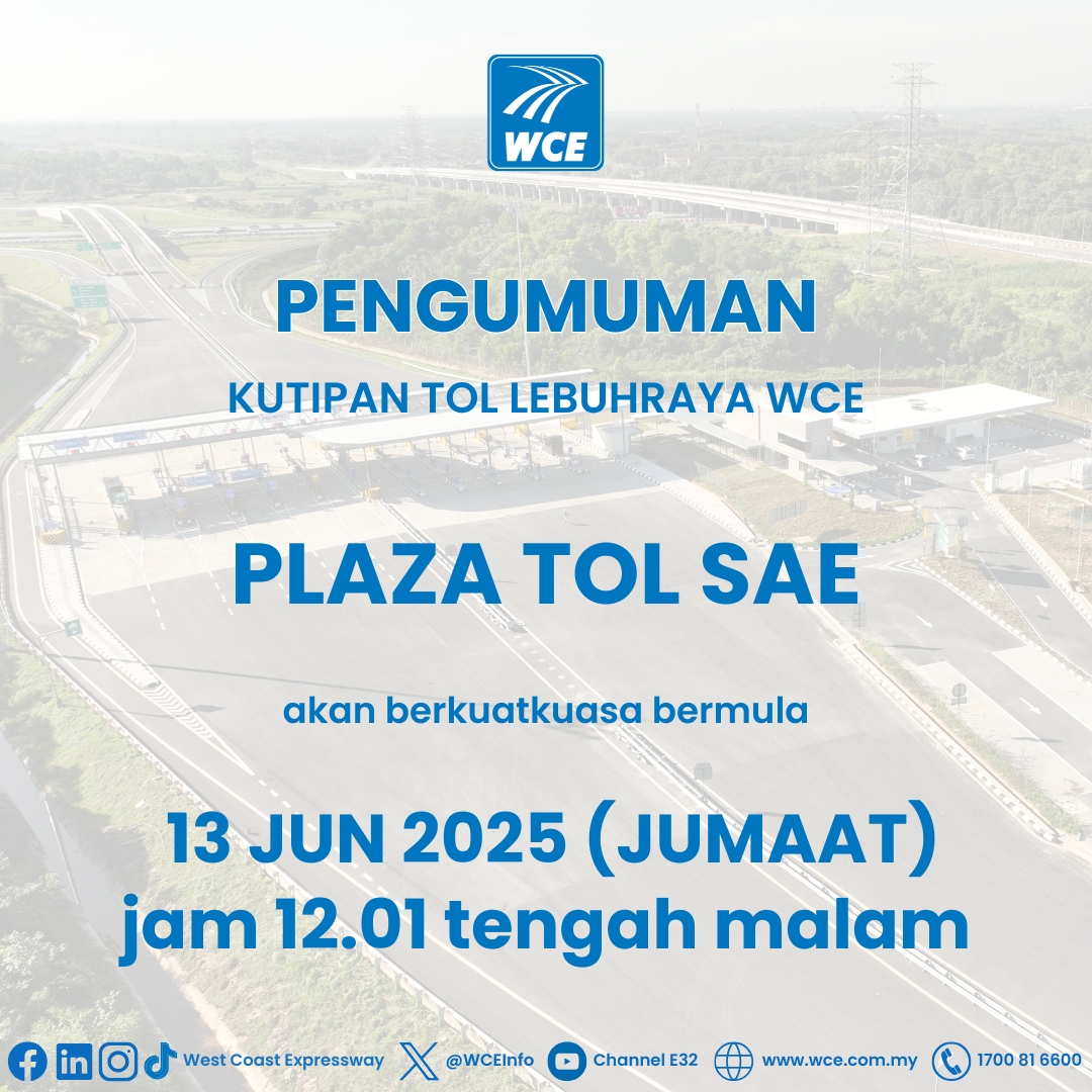 Pelaksanaan Kutipan Tol Lebuhraya WCE, Seksyen 2 (SAE-SKVE)