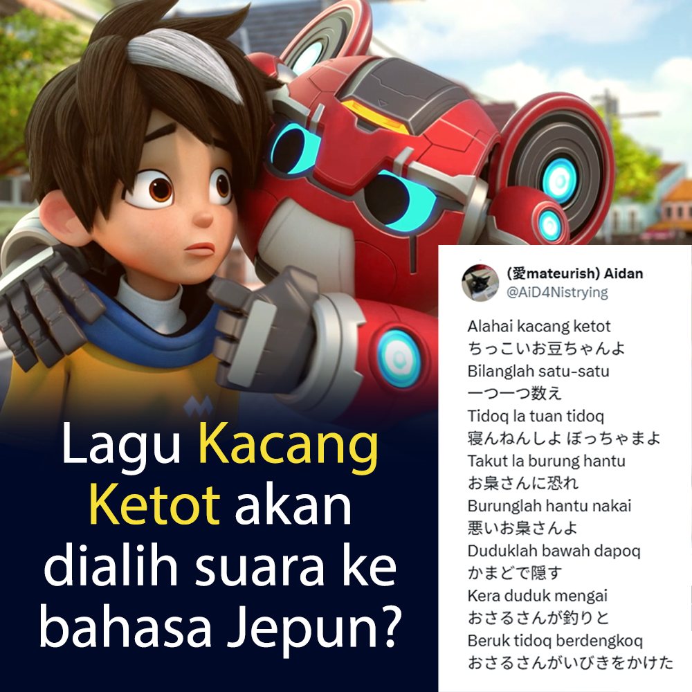 Lagu Kacang Ketot Versi MechaBot Dah 'Sampai' Jepun