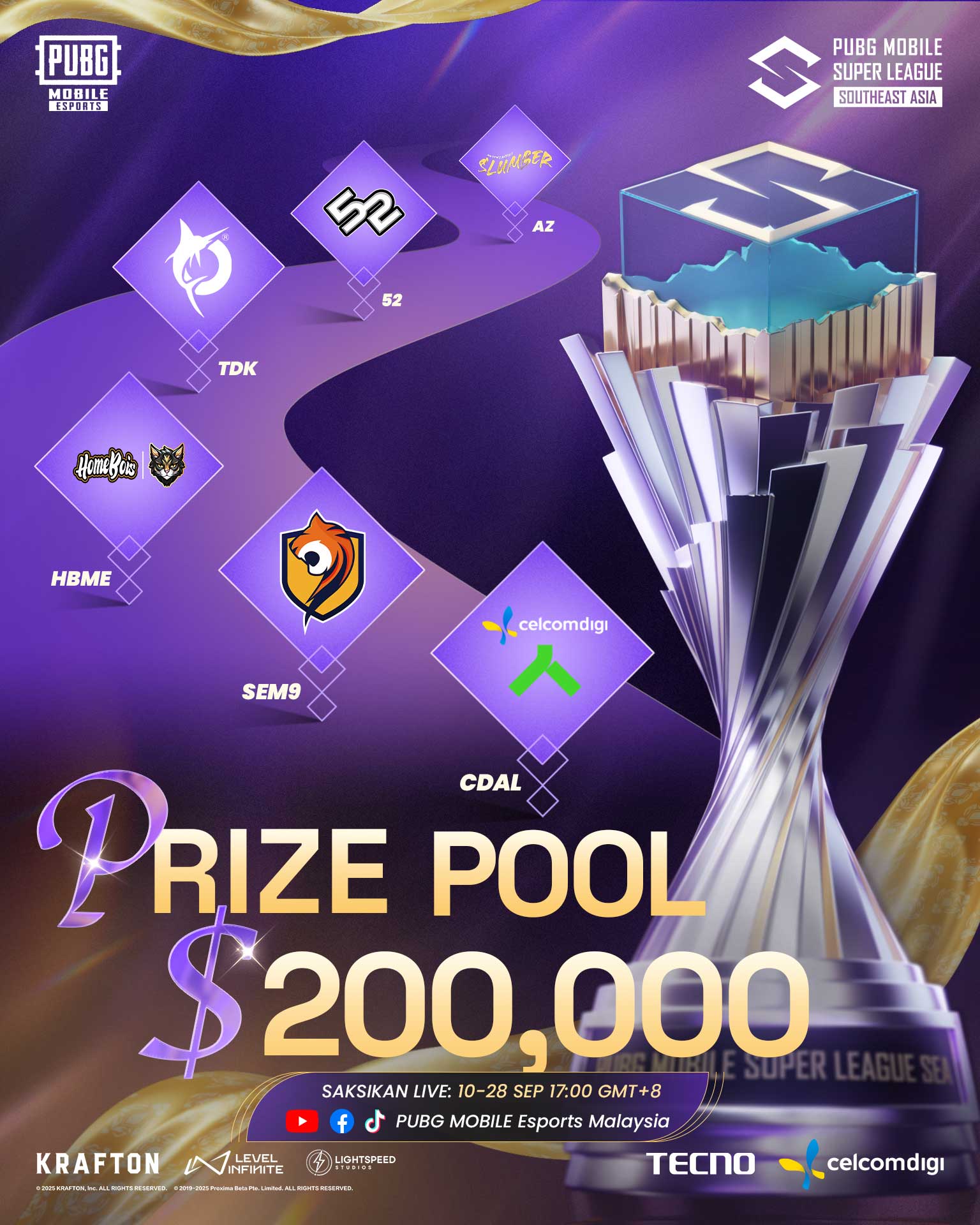 PUBG Mobile Super League Sea Fall 2025: Pertembungan Musim Akhir Di Bangkok, Thailand