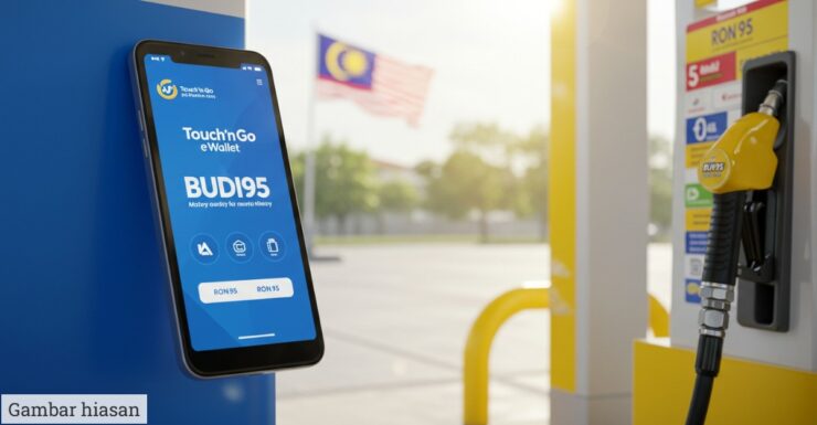 Cara Isi Petrol Subsidi RON95 Guna TNG eWallet
