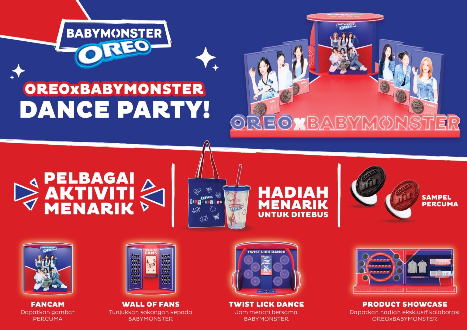 'Collab' Ikonik BABYMONSTER Dan OREO Bawa Keriangan Dengan #TwistLickDance