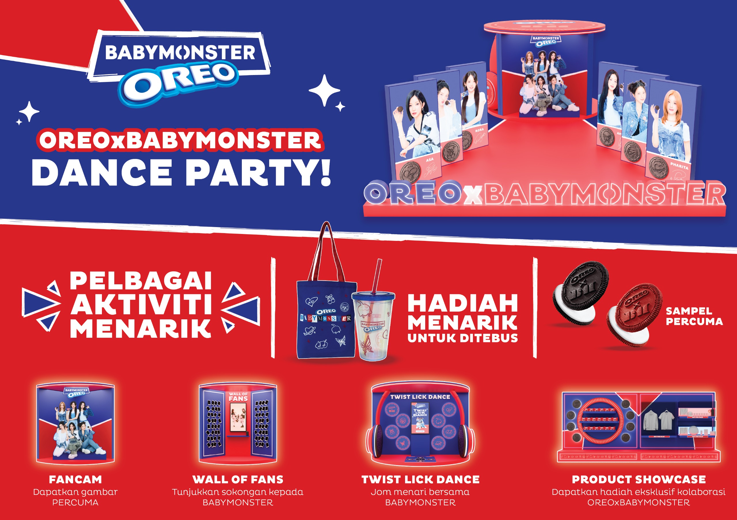 'Collab' Ikonik BABYMONSTER Dan OREO Bawa Keriangan Dengan #TwistLickDance